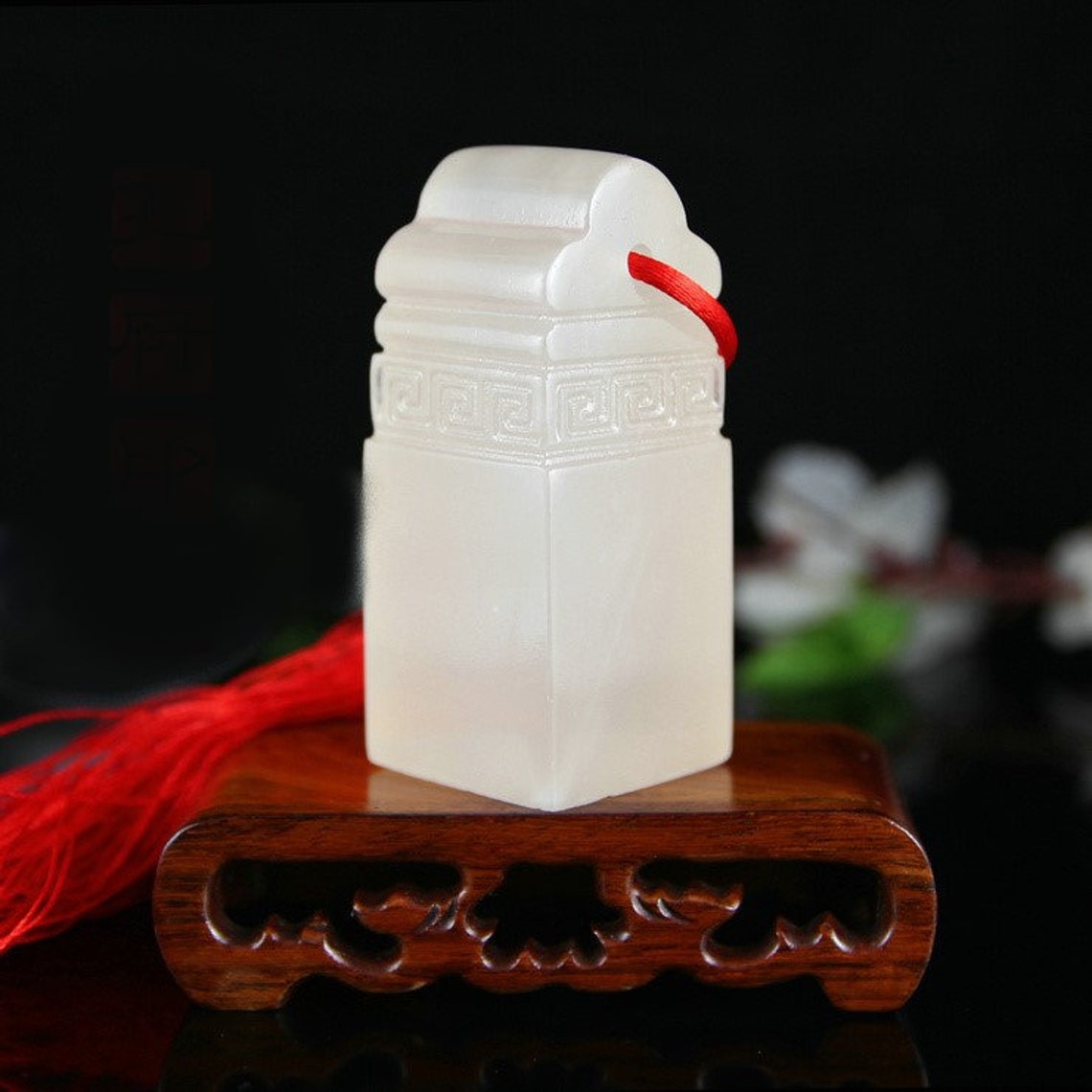 Chinese Name Chop / Custom Stamp Engraving / 1 X 1 Inch White | Etsy