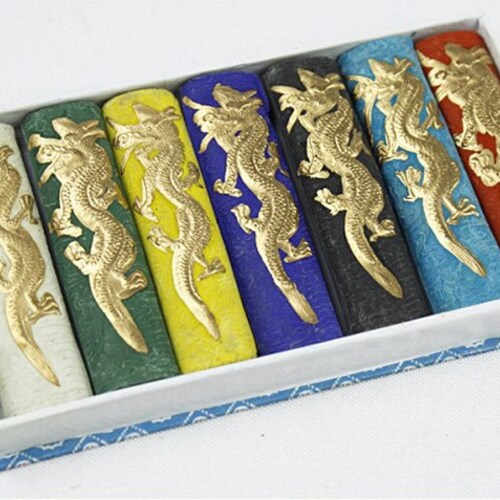 Colored Ink Sticks / Dragon Ink Sticks / Set of 7 Colors China - Etsy