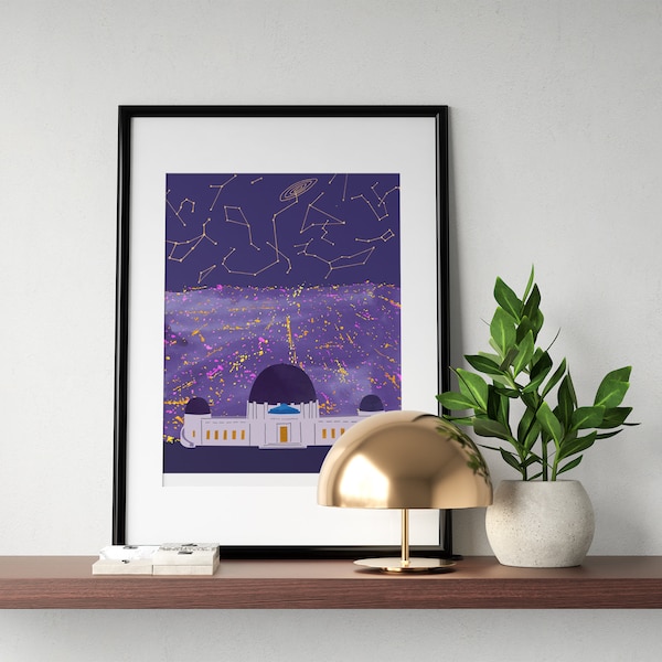 Griffith Observatory Poster - Etsy