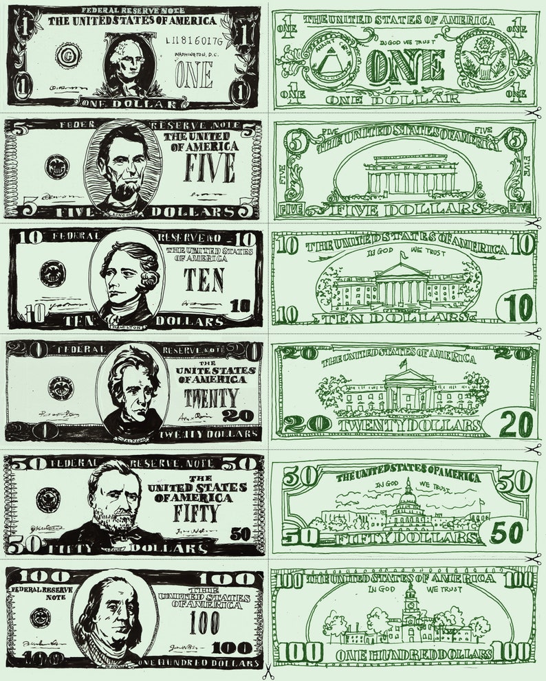 Dollars. Limited Edition Print. - Etsy