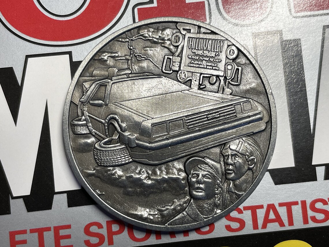 Back to the Future Challenge Coins limited Edition TRILOGY SET - Etsy