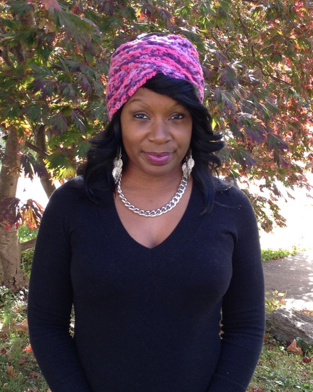 Hand Crochet Headband, Gypsy Turban Headband, Winter Headband, Crochet ...