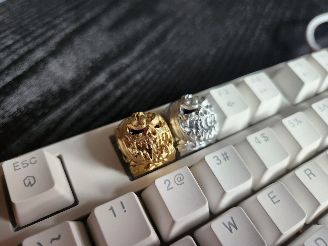 Hollow Pumpkin Metallic Keycap Decor, Handmade Keycap, Artisan Keycap ...