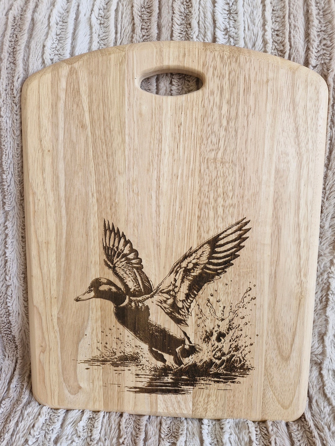 Duck Chopping Board, Wooden Engraved Country Home Gift - Etsy