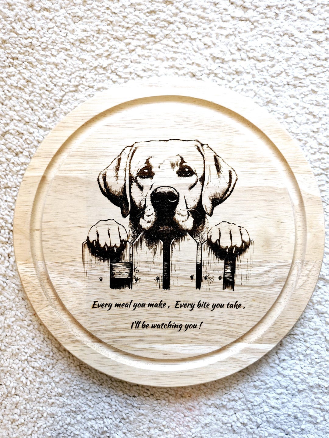 Labrador Retriever Chopping Board Personalised Dog Breed Wooden Pet ...