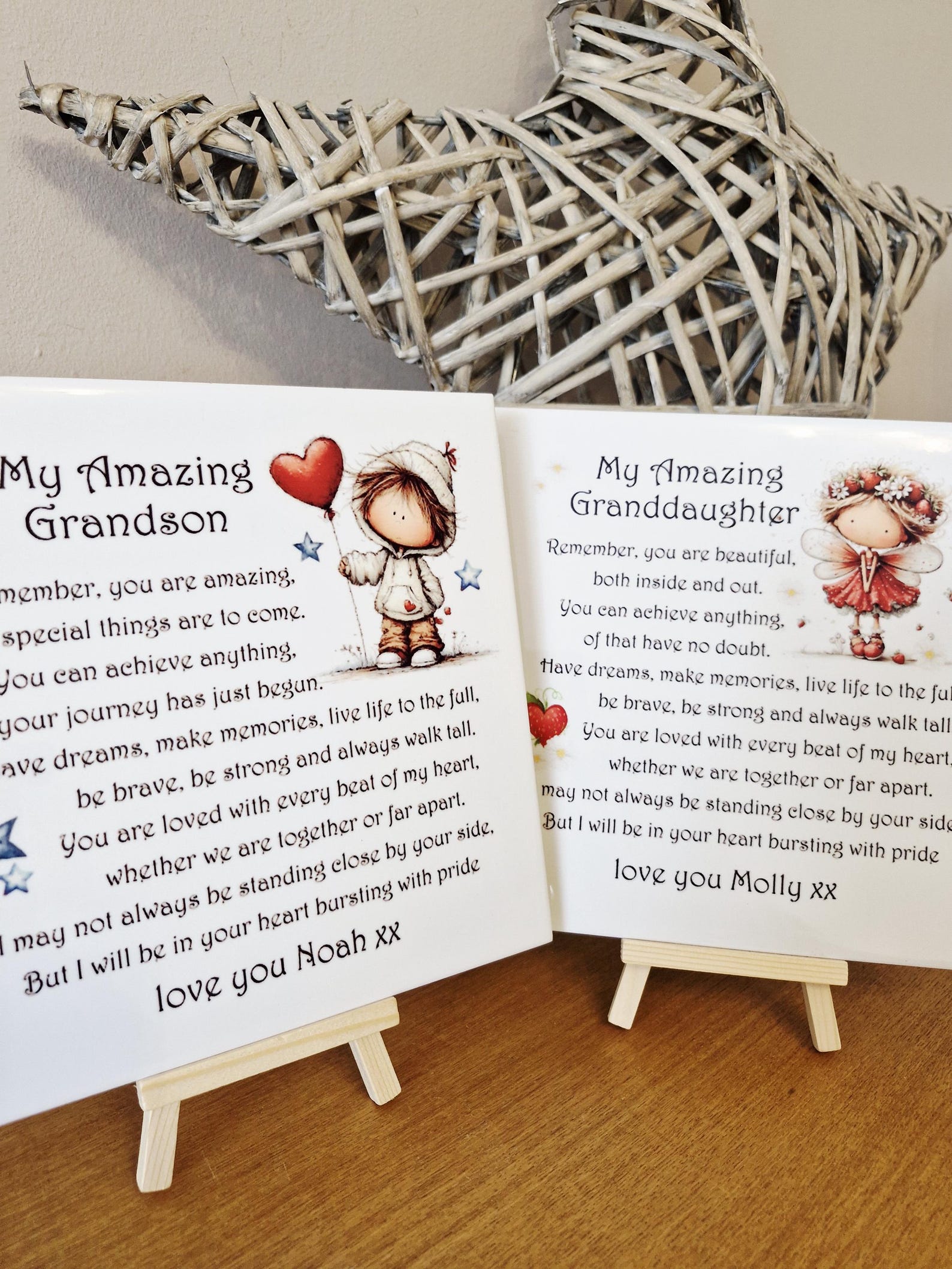 Grandson Personalised Plaque ORIGINAL POEM Family Name Sign - Etsy