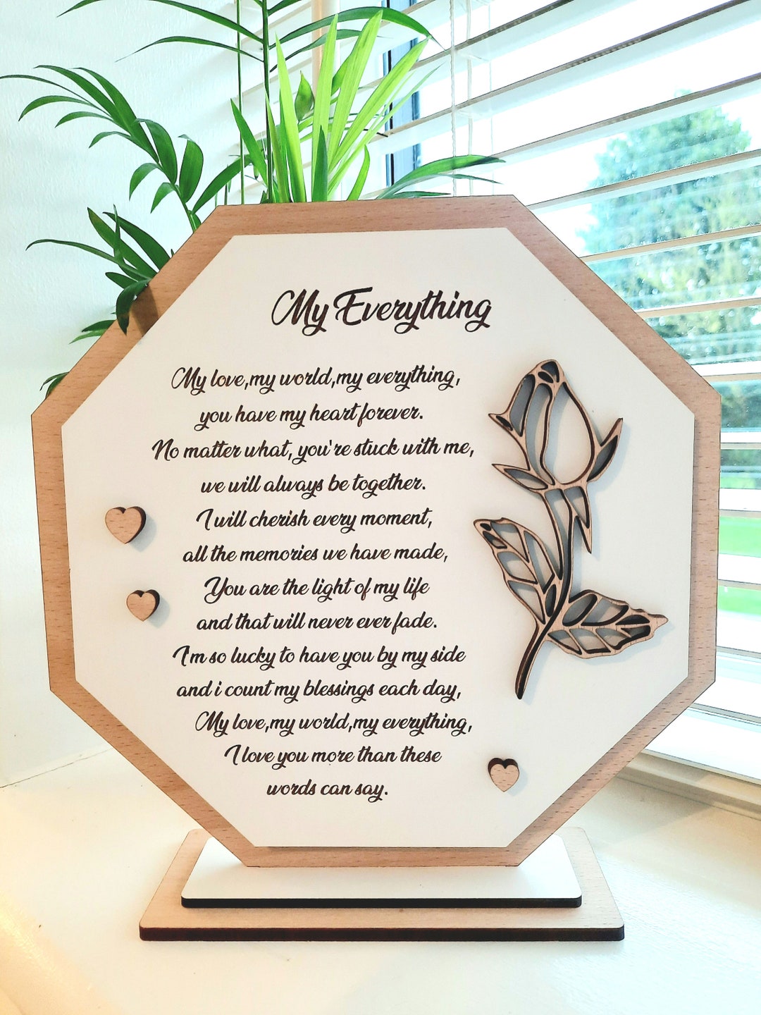 Love Plaque for Valentines Day Husband Wife Partner ORIGINAL POEM ...
