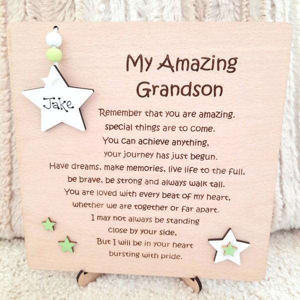 Grandson Poem - Etsy