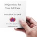 Printable Card Deck: 30 Reflective Questions for Your Self-care - Etsy