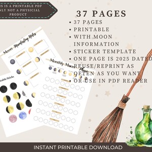 Moon Phases Journal: 2025 Lunar Planner, Moon Rituals (digital PDF) - Etsy