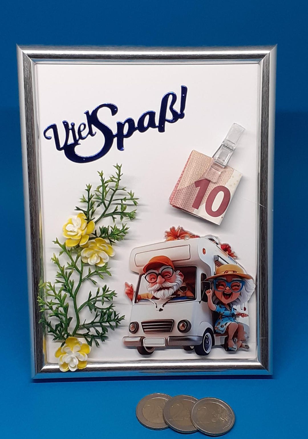 Cash Gift Funny Birthday Card Vacation With the Camper Van Trip Travel ...