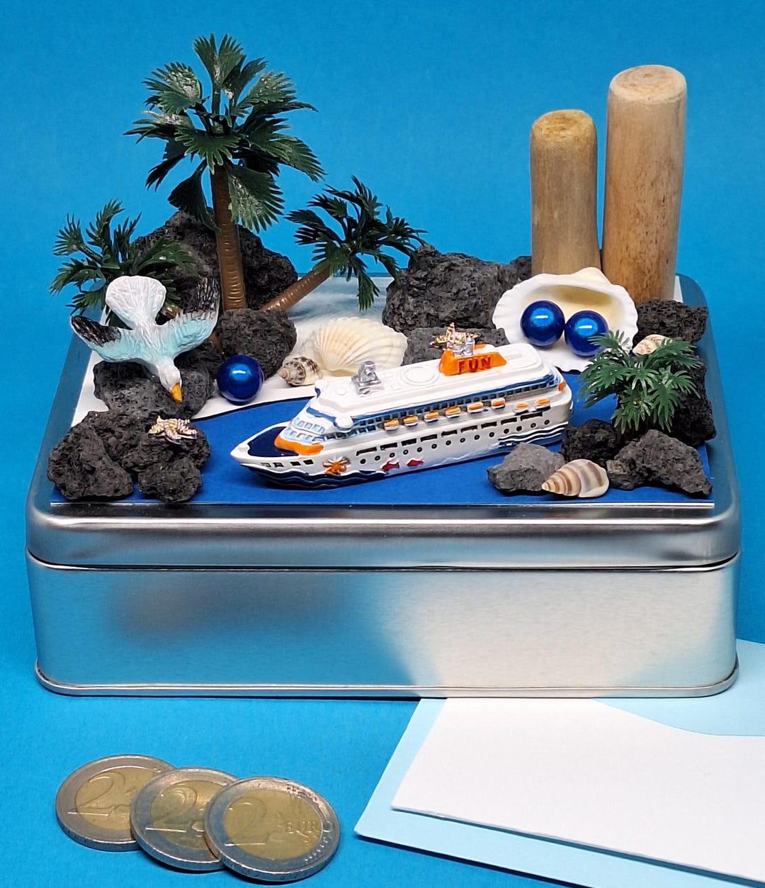 Geldgeschenkbox Kreuzfahrt AIDA MSC Mein Schiff Schiffsreise Urlaub ...