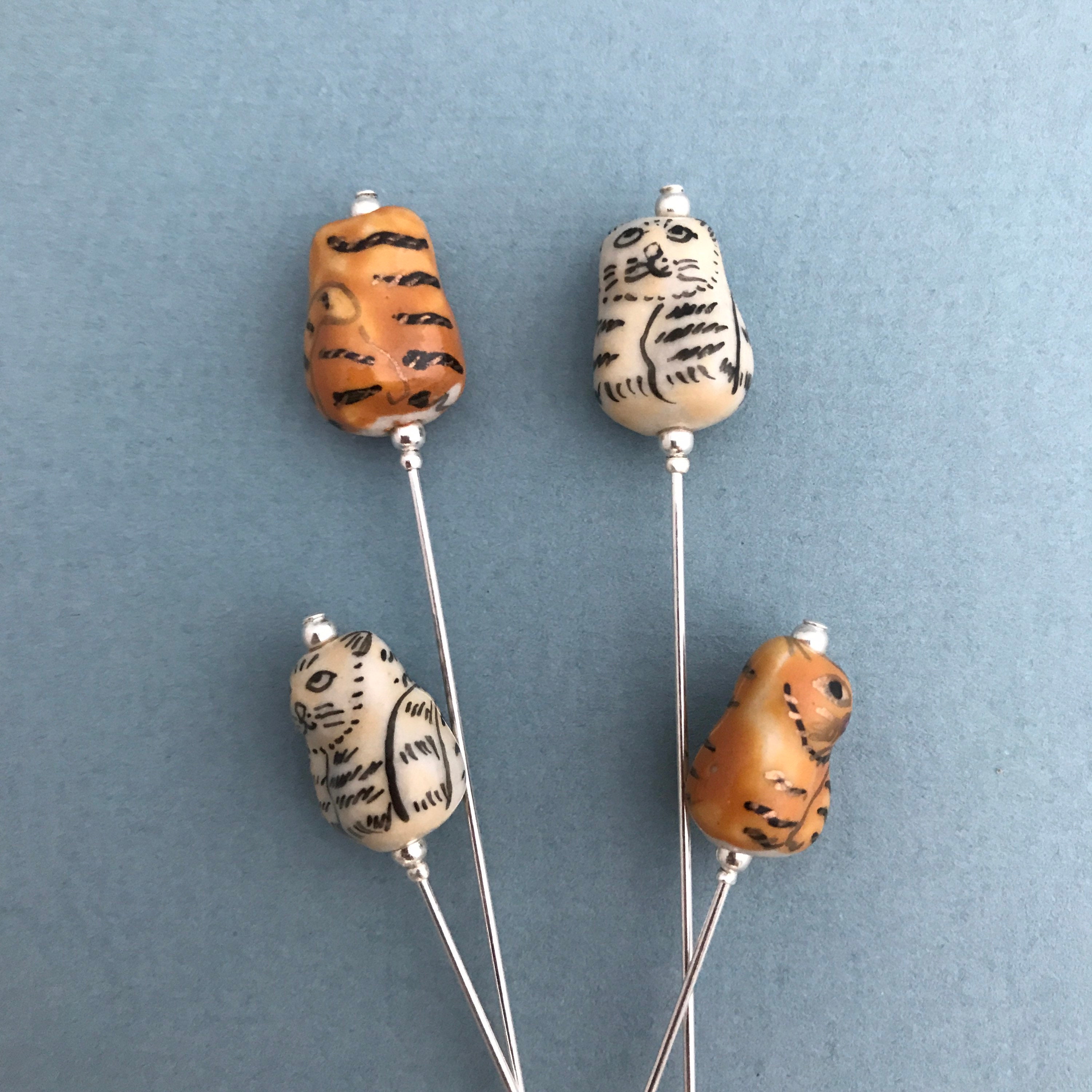 Cat hat pin lapel pin scarf pin stick pin. - Etsy Nederland