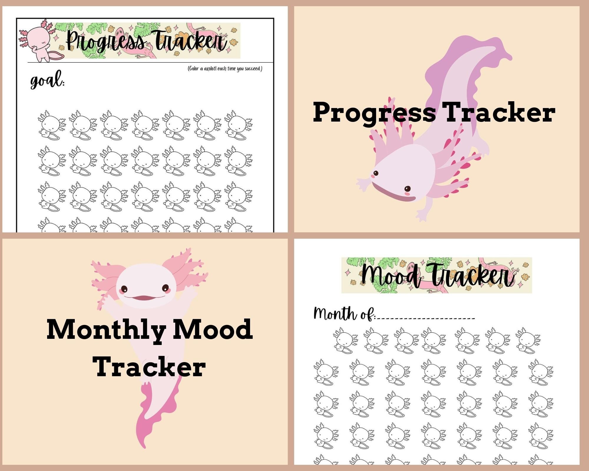 Daily Planner Axolotl Theme Daily Planner Axolotl Planner Daily - Etsy