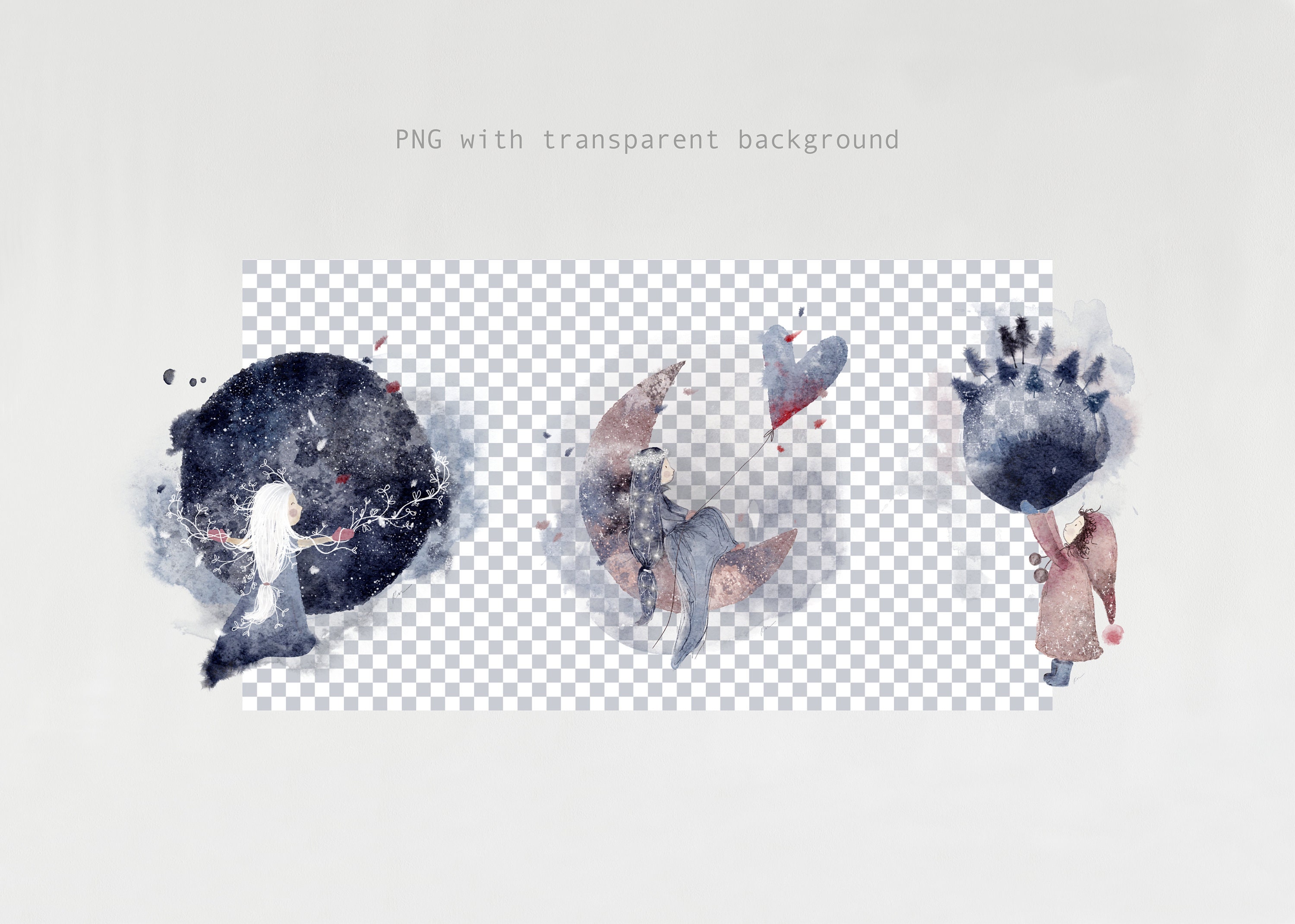 Magical Poster,illustrations,digital Art,nursery Set Print,girls ...