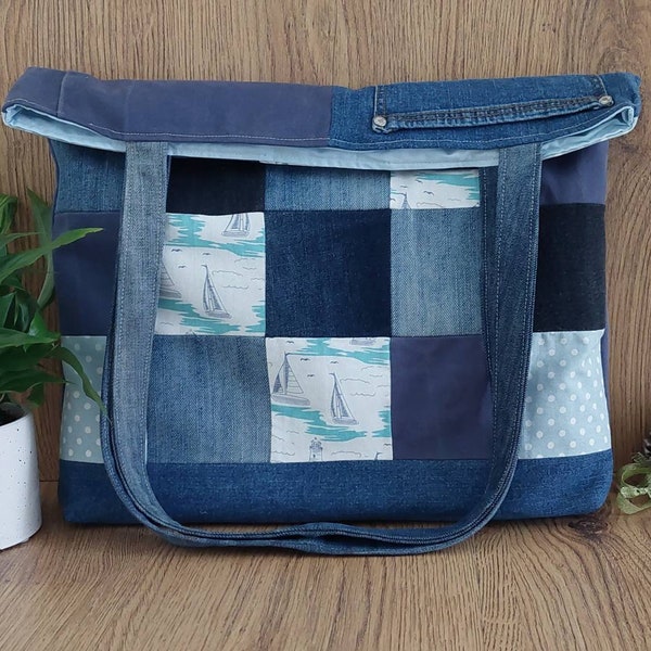 Denim Patchwork - Etsy