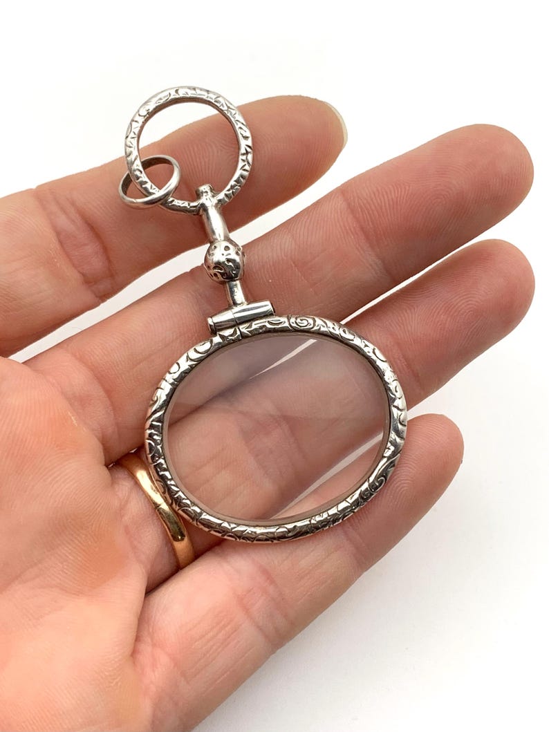 Silver Georgian Style Quizzing Glass Magnifying Glass - Etsy