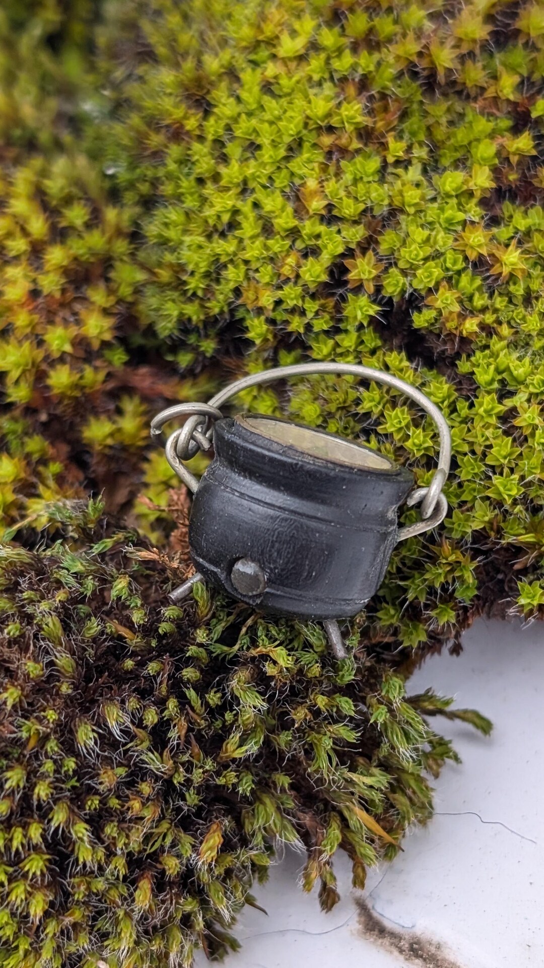 Antique Bog Oak Witch's Cauldron With Compass and Stanhope of Towyn - Etsy