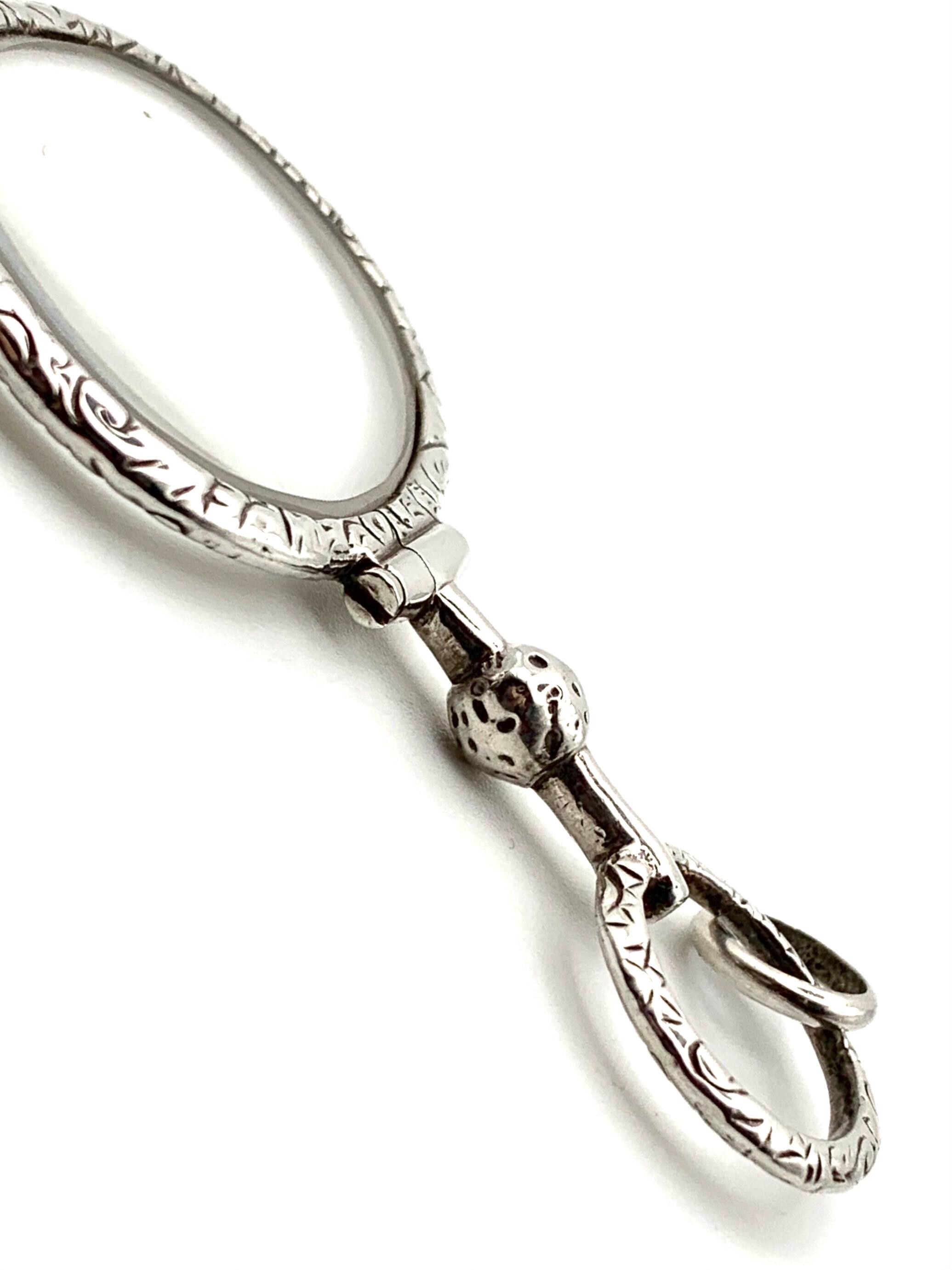 Silver Georgian Style Quizzing Glass Magnifying Glass - Etsy