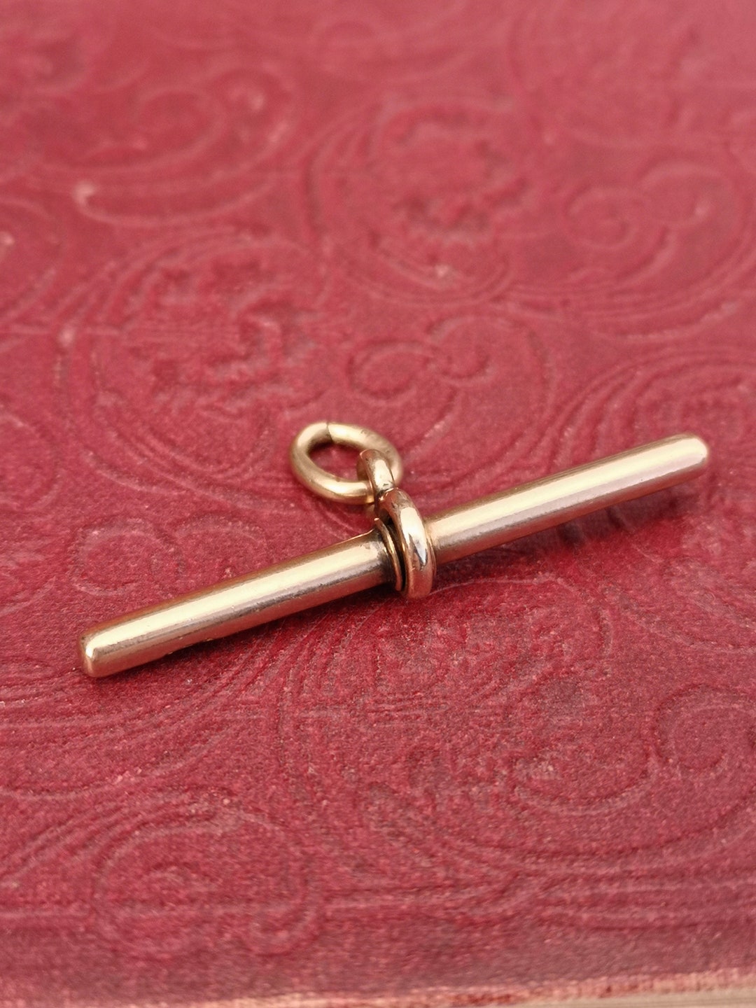Antique XL 9ct Rose Gold T Bar for Albert Chain 4g 4cm - Etsy