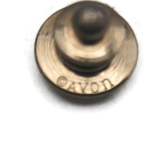 Vintage Avon Gold Tone Letter "F" Lapel Pin, Tie Tack… - Gem