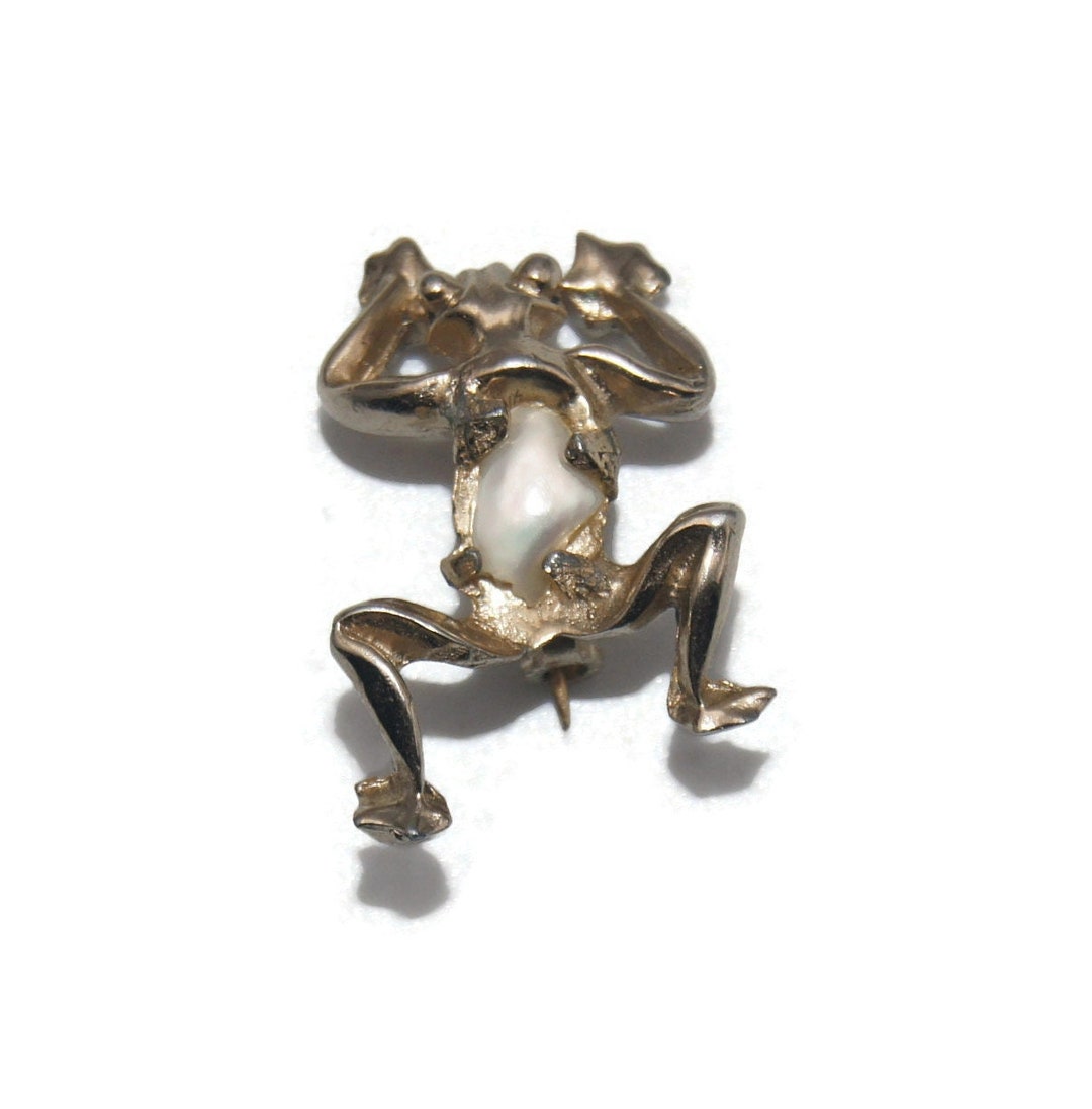 Small Vintage Coro Gold Tone and Pearl Frog Brooch. Coro Hallmark. - Etsy