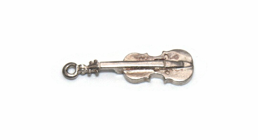 Vintage Sterling Silver Violin or Cello Charm. Marked Silver. - Etsy