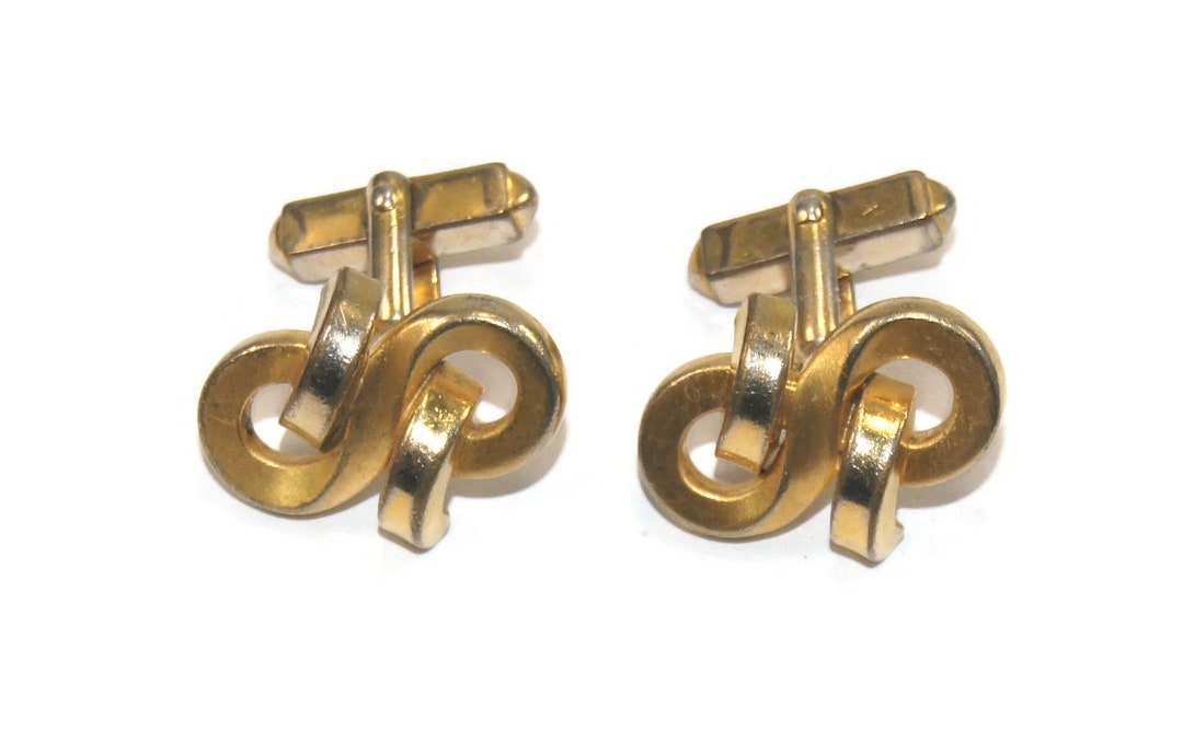 Vintage Swank Oro Tono Cuff Enlaces. Swank Hallmark. - Etsy España