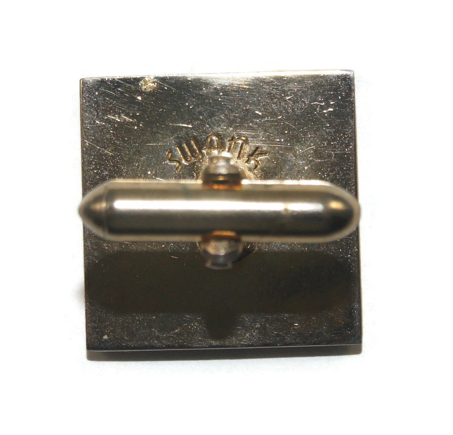 Vintage Swank Gold Tone and Black Resin "n" Monogram Cuff Links. Swank ...
