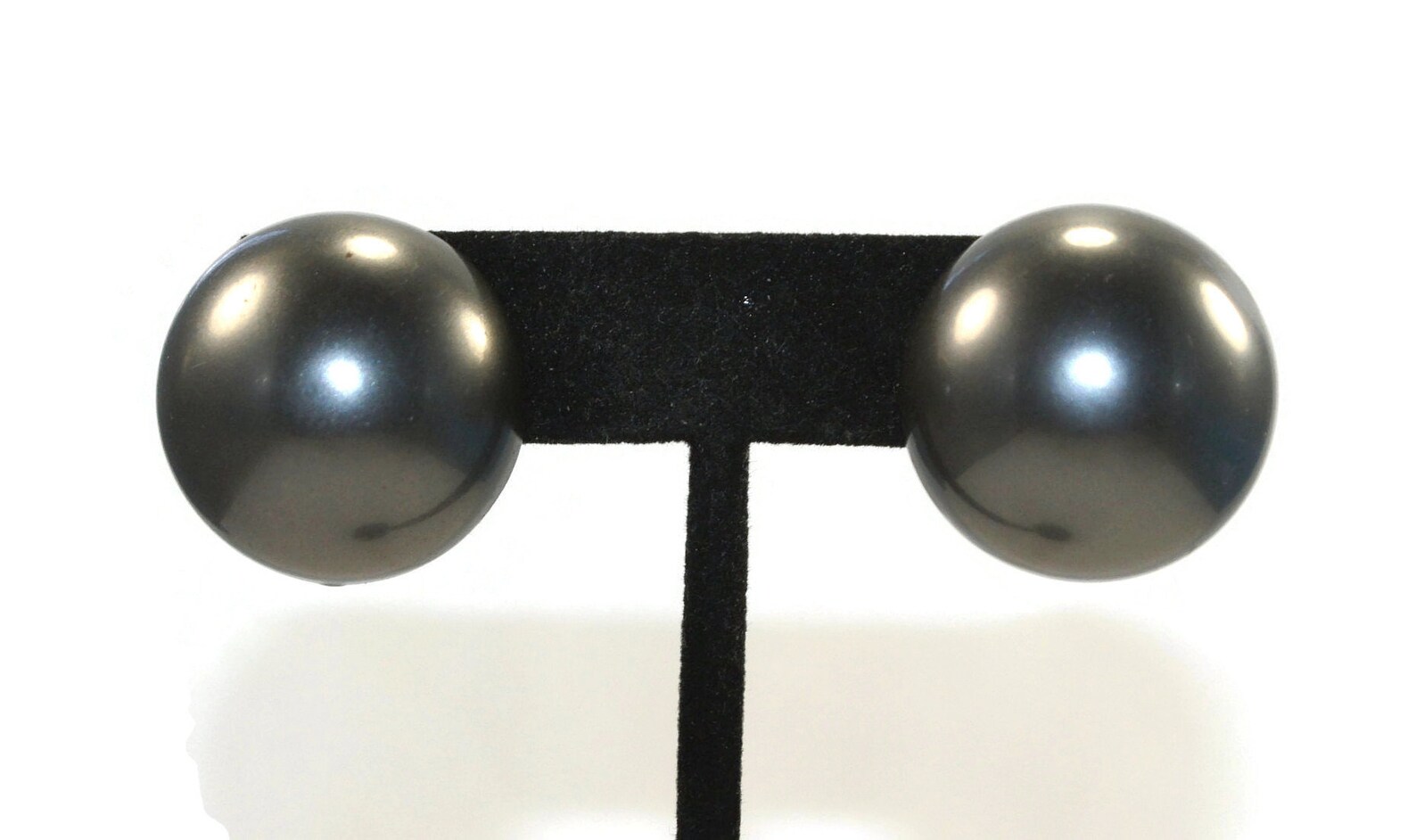 Vintage Gray Plastic Round Button Stud Earrings With Post - Etsy