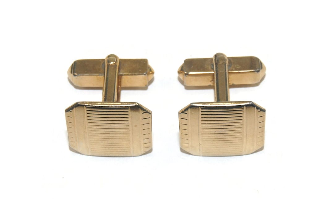Vintage Swank Gold Tone Octagonal Cuff Links. Swank Hallmark. - Etsy