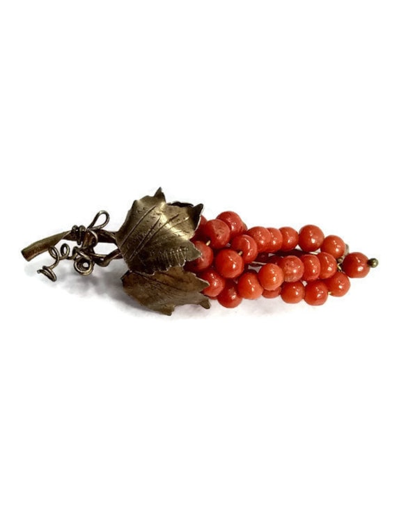 Antique - Vintage Gilt Victorian Era Bunch of Grapes … - Gem