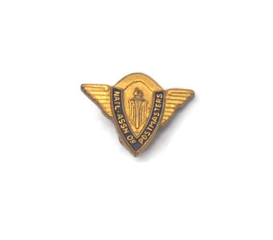 Vintage Gold Tone and Blue Enamel National Assn of Postmasters of ...