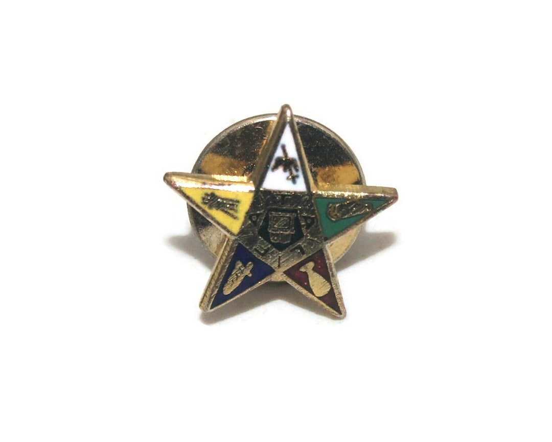 Small Vintage Masonic Enamel Order of the Eastern Star Lapel Pin. - Etsy