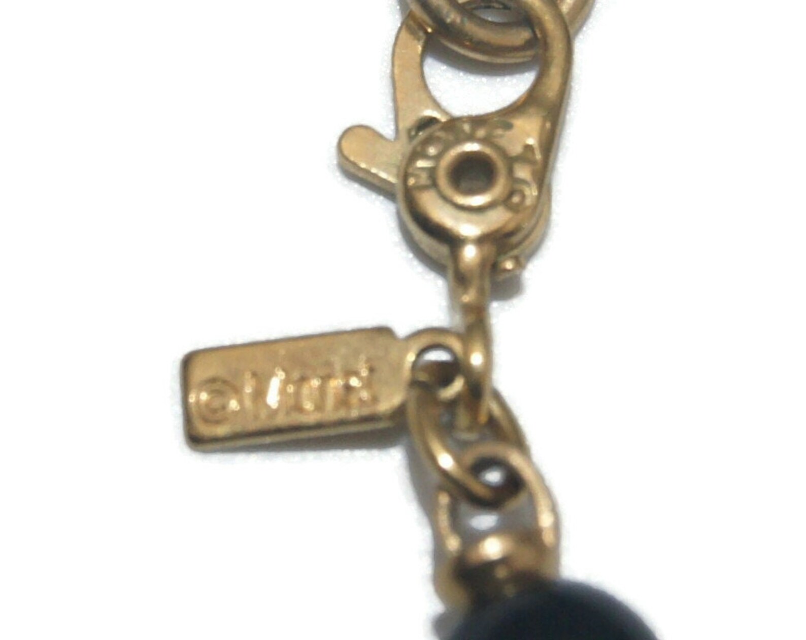 Vintage Monet 16 Inch Black Bead Necklace With Claw Clasp. Monet ...