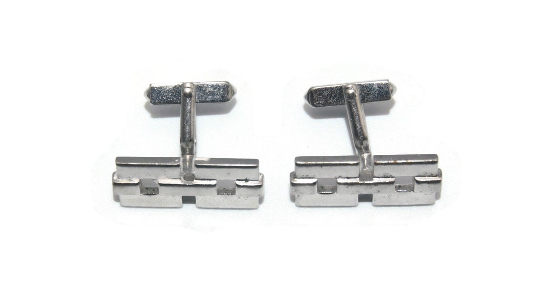Vintage Swank Silver Tone Chain Link Cuff Links. Swank Hallmark. - Etsy