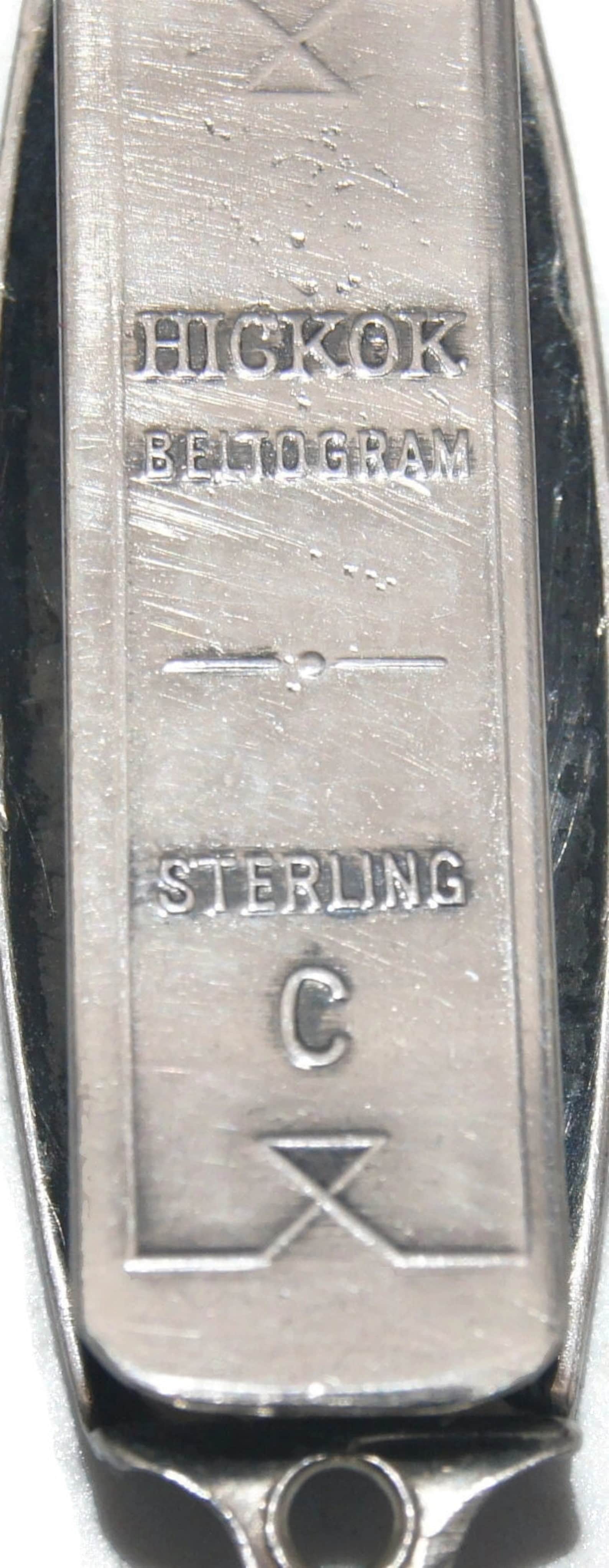 Vintage Hickok Beltogram Sterling Silver Watch Fob With "c" Initial ...