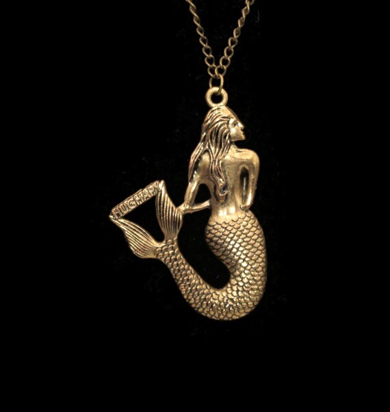 Vintage hughapy brass mermaid - Gem