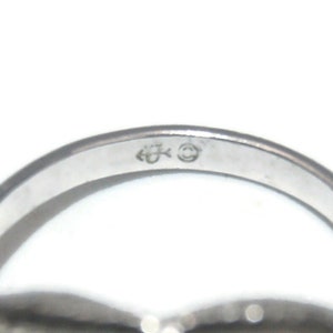 Vintage Uncas Silver Tone and Faux Star Sapphire Size 7 Adjustable ...