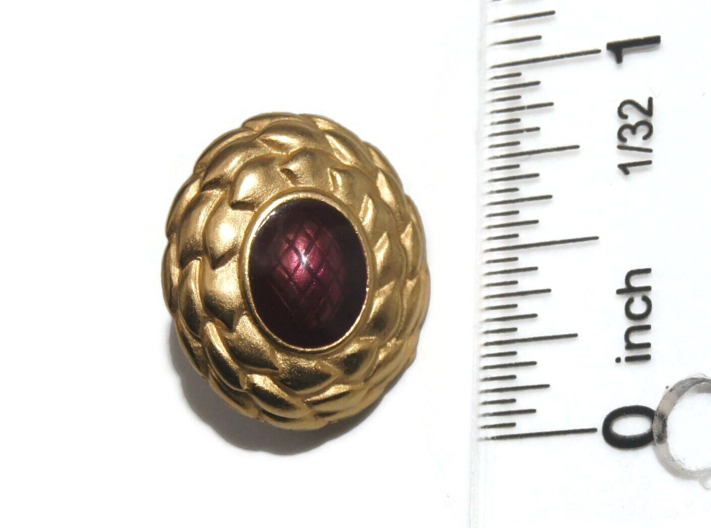 Vintage Liz Claiborne Gold Tone and Purple Enamel Oval Stud Earrings ...