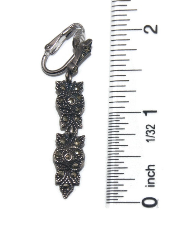 Vintage Judith Jack Sterling Silver and Marcasite Cli… - Gem