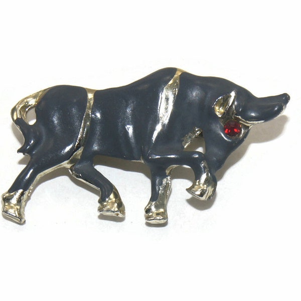 Bull Brooch - Etsy