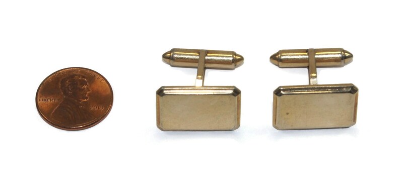 Vintage Krementz Gold Tone Rectangular Cuff Links. Hallmarked - Etsy