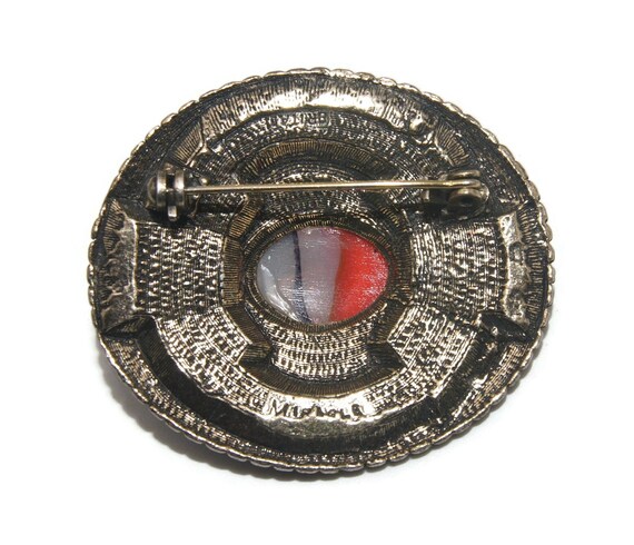 Vintage Scottish Clan Style Miracle Brooch Silver Ton… - Gem