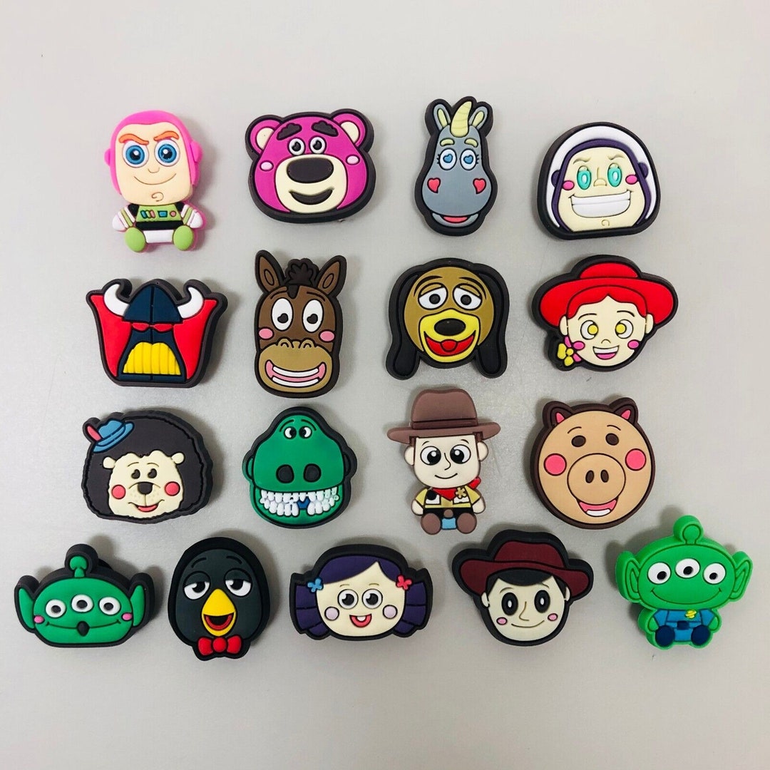 17 Cartoon Characters Shoe Charms Multiple Characters Fits Shoes ...
