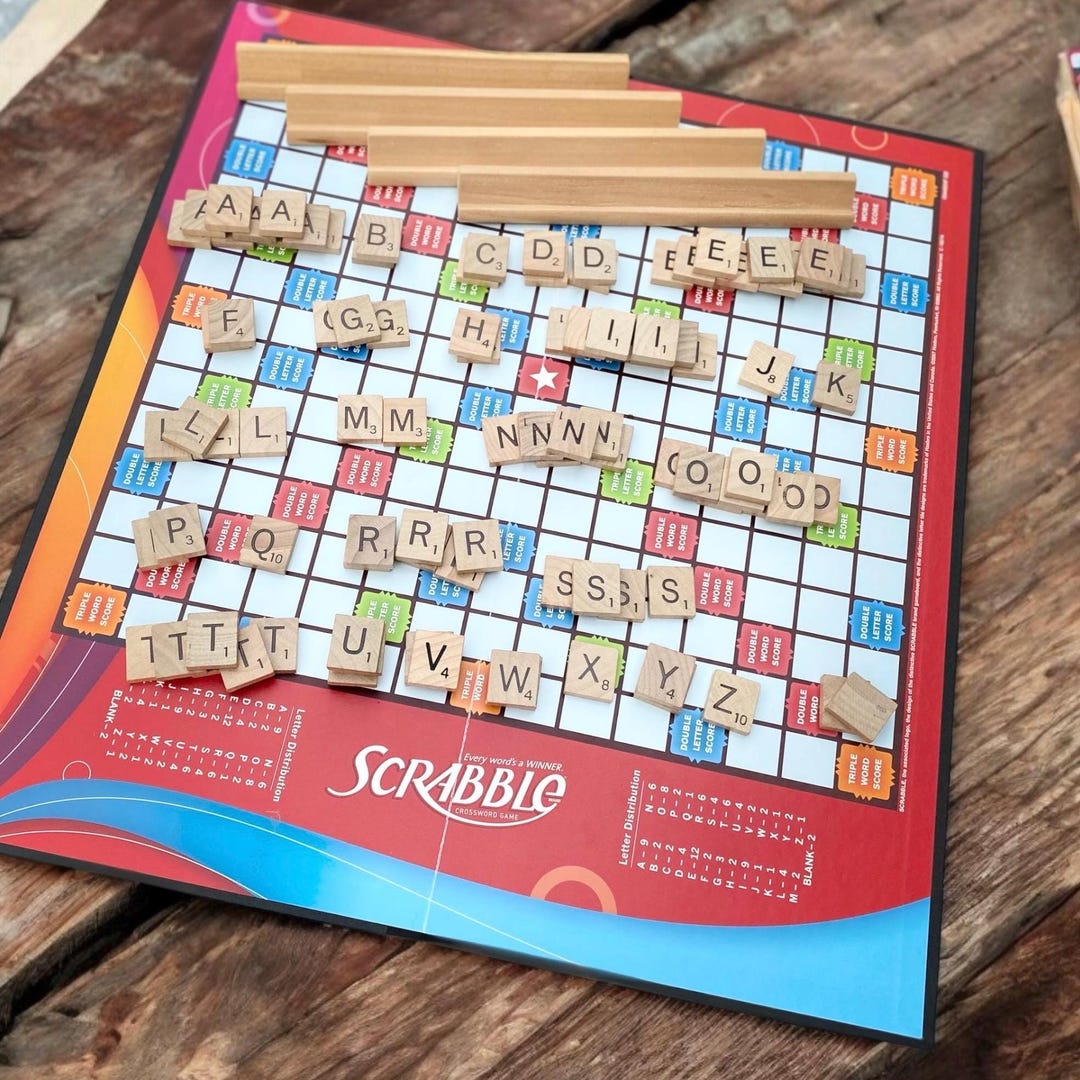 Vintage Scrabble Game | Complete Set With Tiles & Board - Etsy