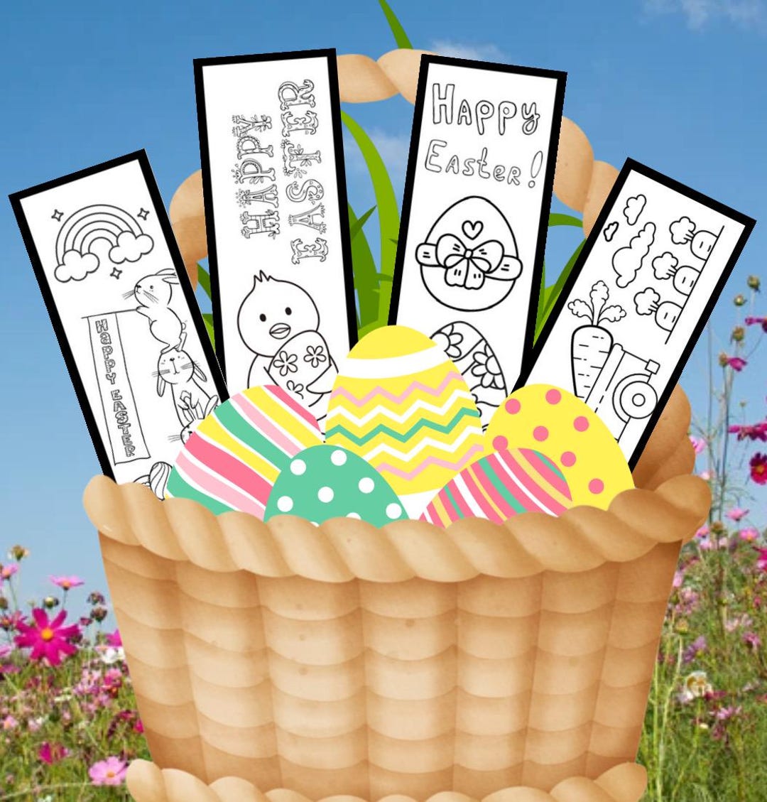Easter Crafts Printable BOOKMARKS for Kids Children Activities Coloring ...