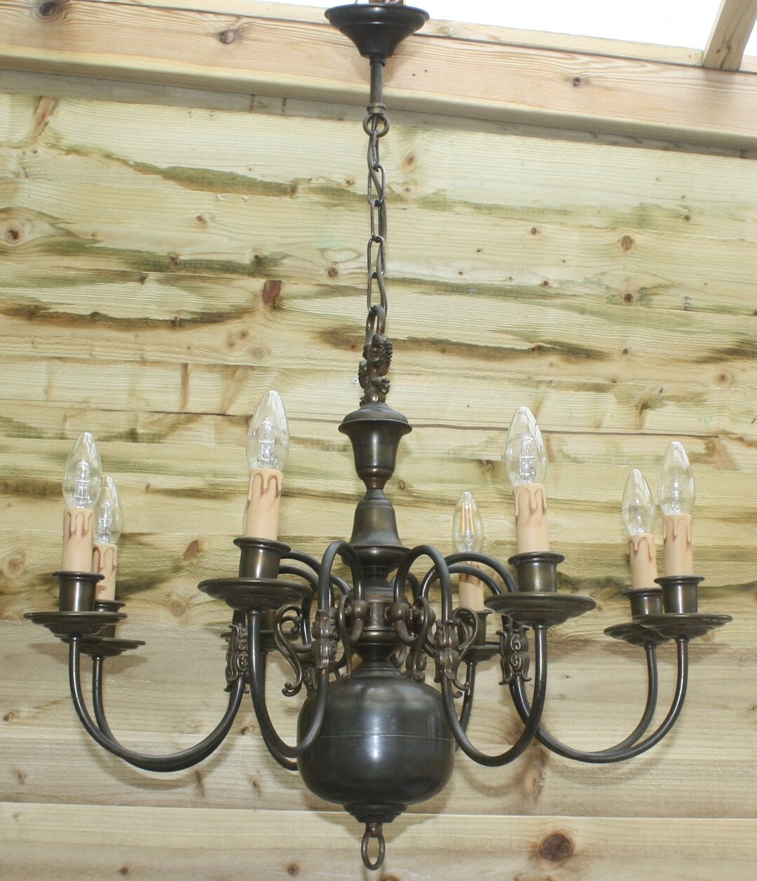 Vintage Flemish Chandelier 8 Arm Ceiling Light Ref: EMY16 - Etsy