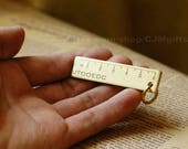 Mini Brass Ruler Solid Brass Ruler Mini Ruler 2inches - Etsy