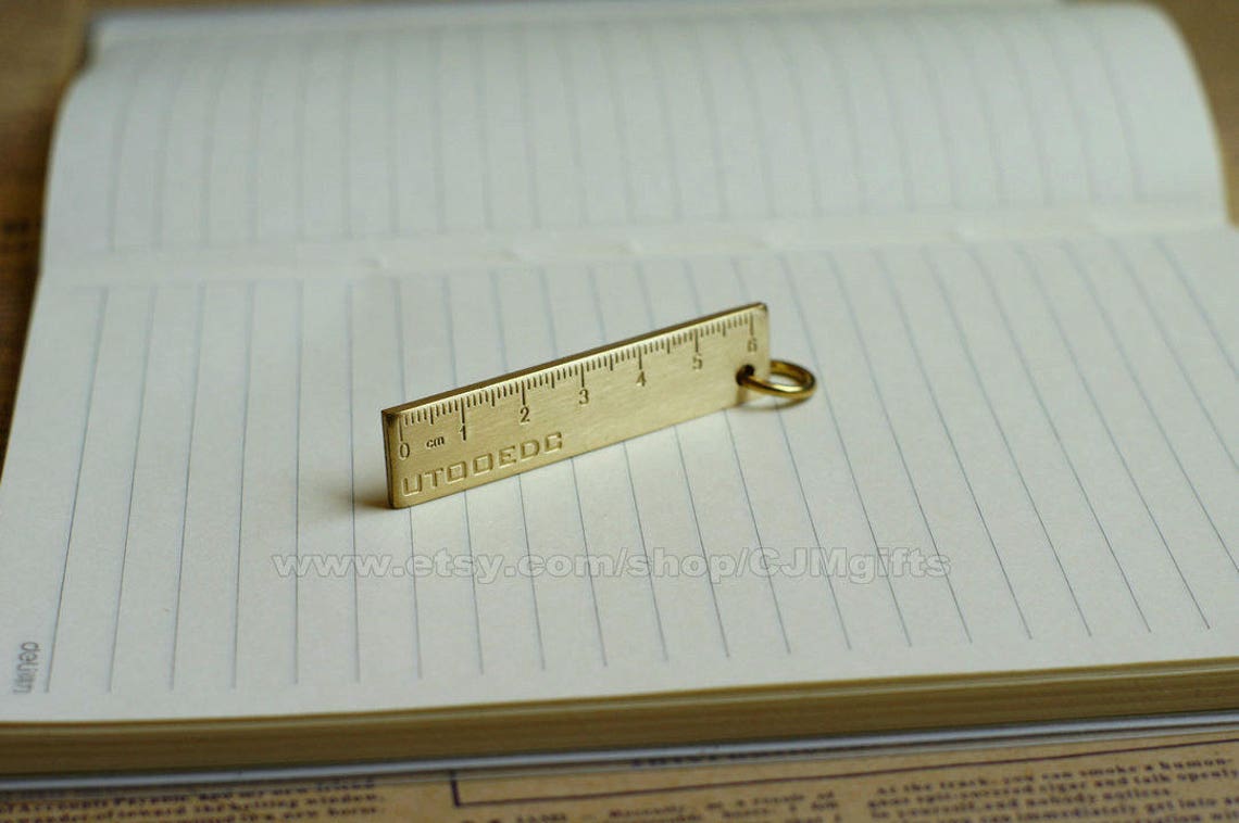 Mini Brass Ruler Solid Brass Ruler Mini Ruler 2inches - Etsy